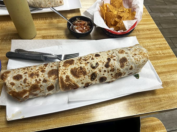 This burrito isn't just big&mdash;it's the Marlon Brando of burritos: imposing, memorable, and likely to be the godfather of your food dreams.