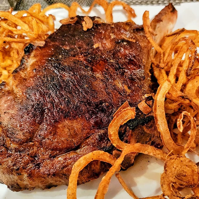 The legendary Gotham rib steak &ndash; a carnivore's dream that could make even the most dedicated vegetarian question their life choices.