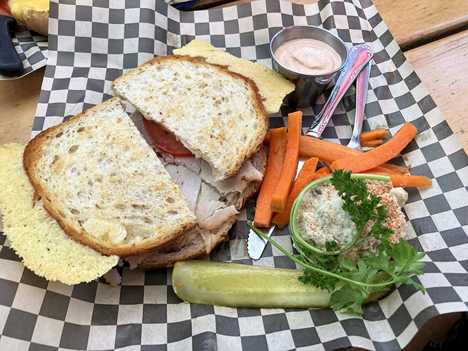 Simple pleasures done right &ndash; a hot turkey sandwich with all the fixings that would make your grandmother nod in approval while secretly taking notes.
