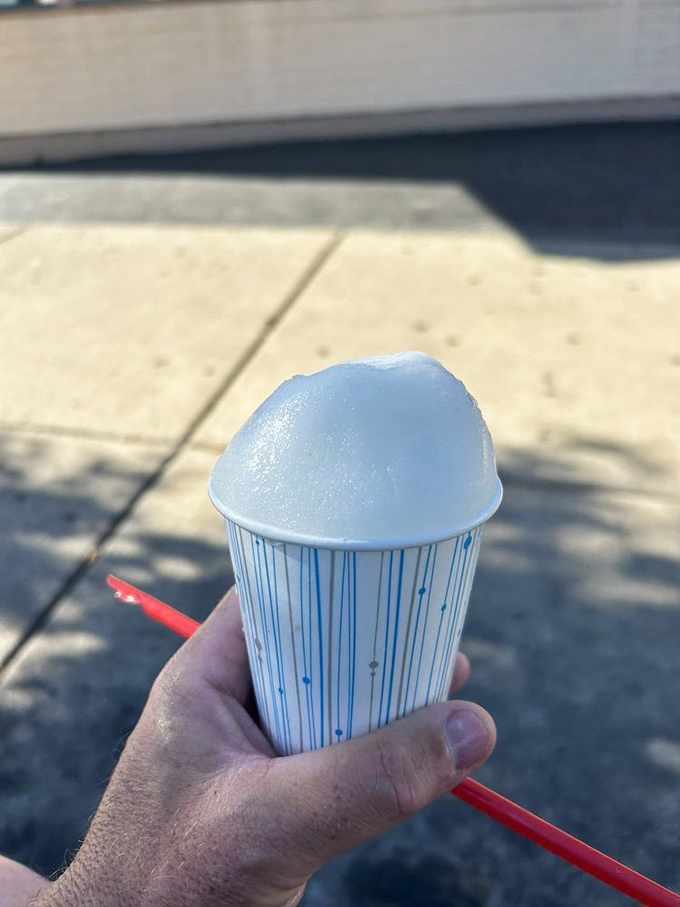 The legendary Italian ice&mdash;summer in a cup and the perfect palate cleanser after your beef baptism.