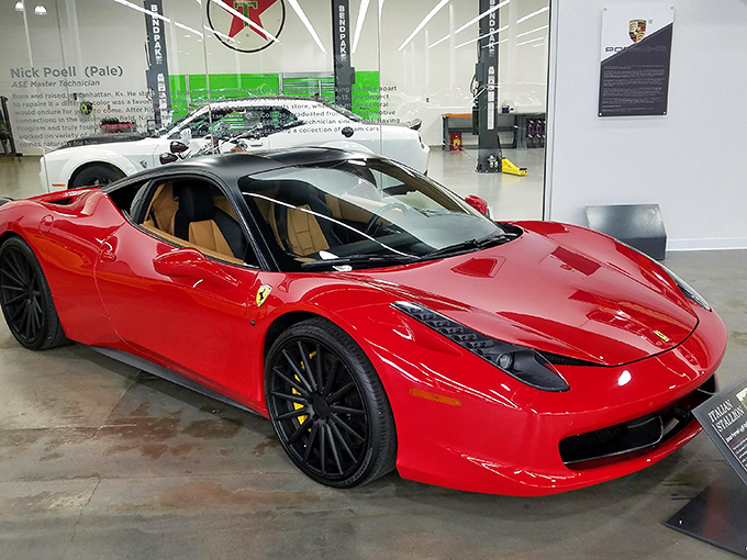 Ferrari's scarlet masterpiece sits like Italian royalty, its curves and contours making even non-car people understand why some vehicles are called "sexy." 