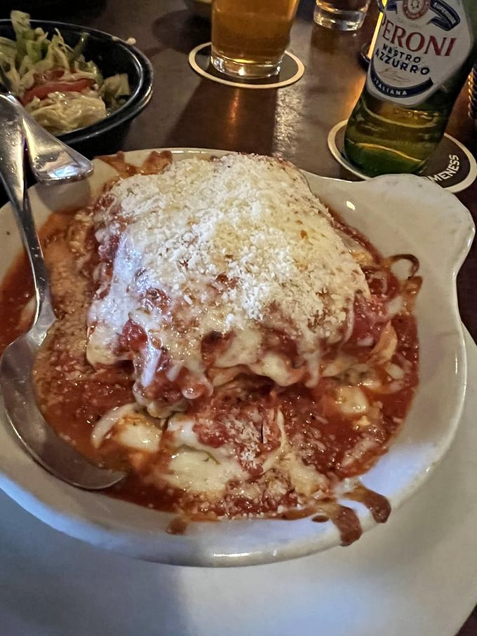 Lasagna that would make your Italian grandmother weep with joy. Layers of pasta, cheese, and sauce in perfect harmony&mdash;comfort food elevated to art form.