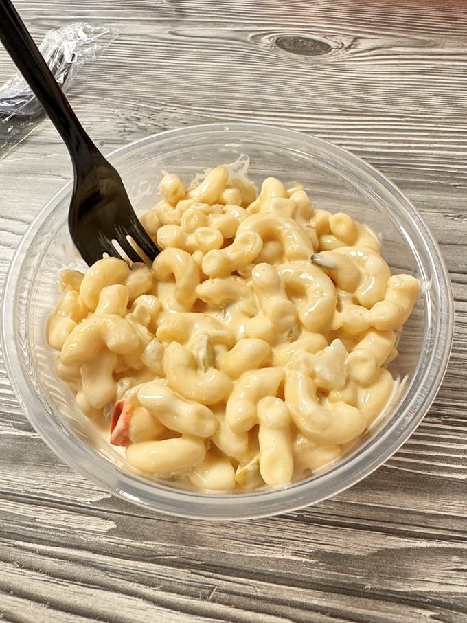 Mac salad that makes you question all other mac salads you've ever eaten. Creamy, comforting, and criminally delicious.