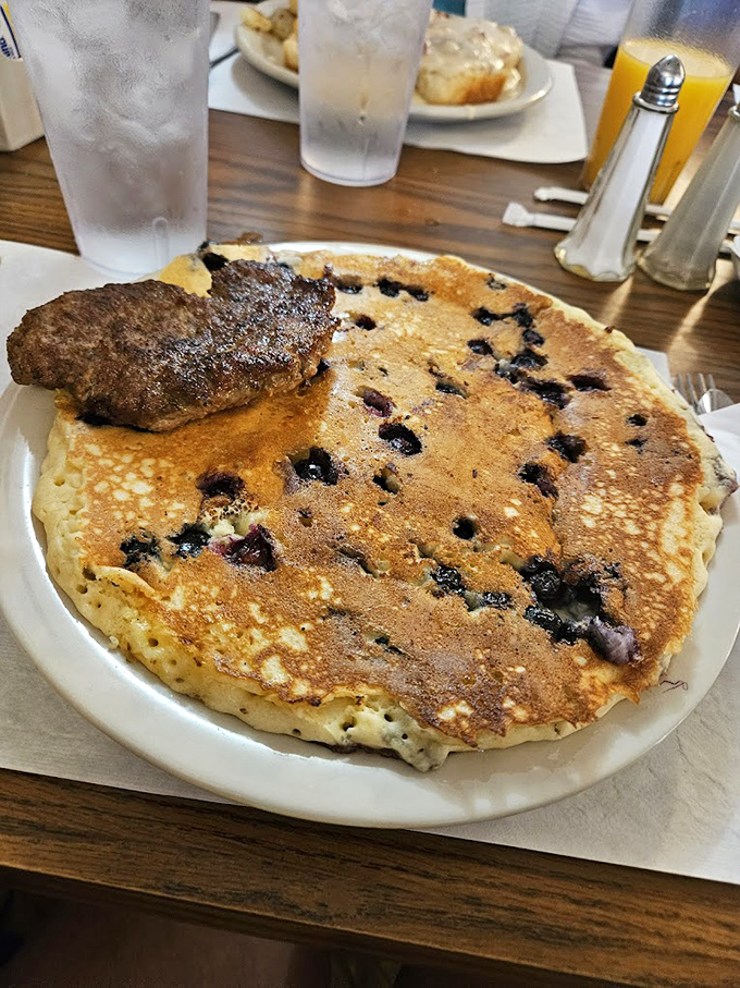 Blueberry pancakes the size of vinyl records &ndash; because in West Virginia, breakfast isn't just a meal, it's preparation for conquering mountains.