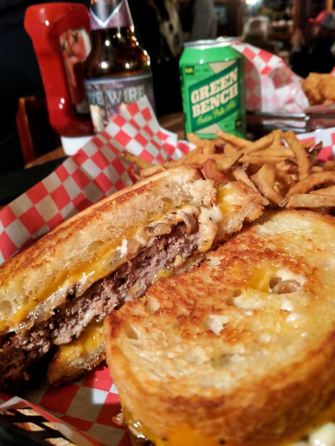 The patty melt – that beautiful marriage of beef and melted cheese – where every bite reminds you why simple food done right is life's greatest pleasure.