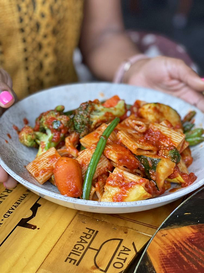 Pasta that doesn't just sit on the plate&mdash;it performs! This colorful penne primavera brings the farmers market to your table with vibrant vegetables in every bite.
