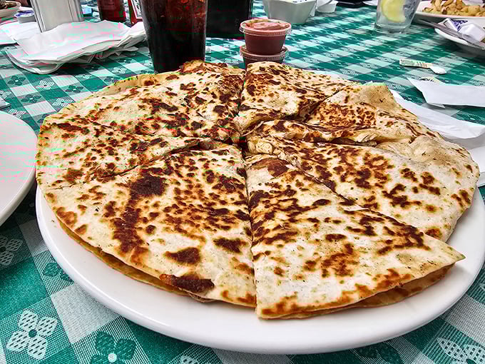 Quesadillas with perfectly browned spots &ndash; the breakfast equivalent of finding all green lights on your morning commute.