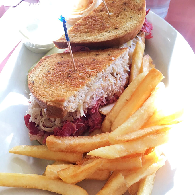 The ultimate comfort sandwich test: if you can eat a Reuben without making that involuntary "mmm" sound, you might need to check your pulse.