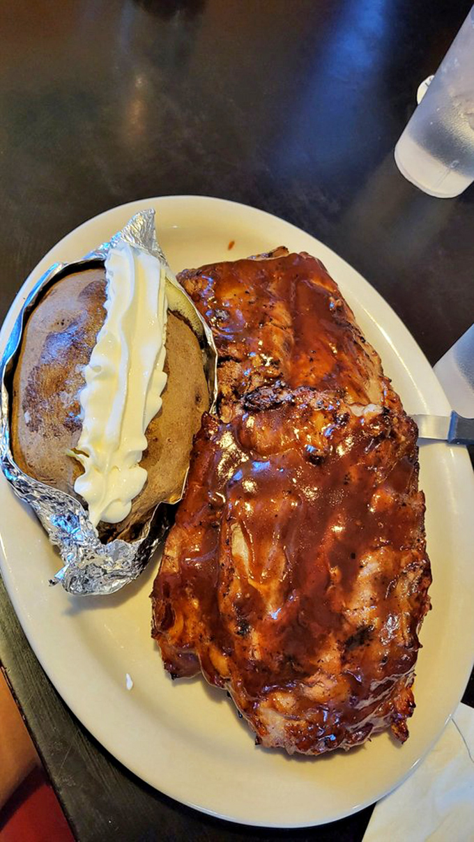 Those ribs aren't just falling off the bone &ndash; they're practically jumping onto your fork, glazed in a sauce worth bottling and taking home.