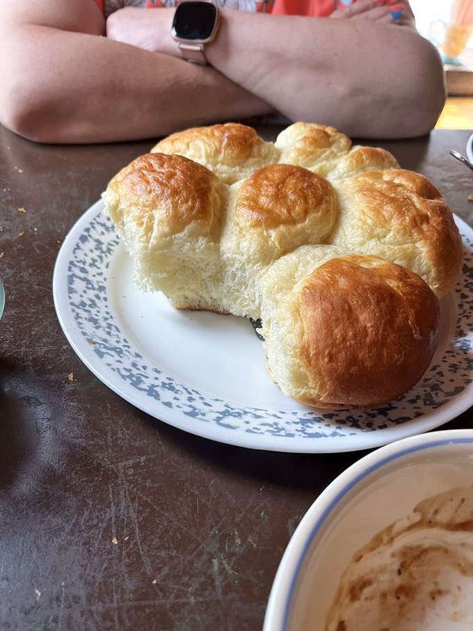 The steak that launched a thousand road trips. Perfectly charred exterior, ruby-red interior, and absolutely no room for side dishes.