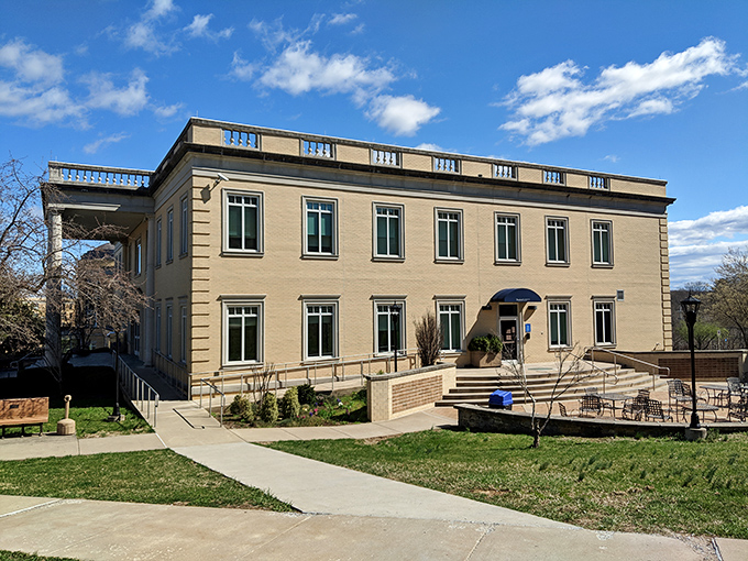 Shepherdstown's library doesn't just house books&mdash;it's a character in the town's story, complete with that sunburst window.