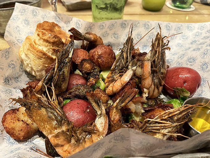 This seafood boil isn't just dinner&mdash;it's an event. Shrimp, potatoes, and sausage create a messy masterpiece worth rolling up your sleeves for.