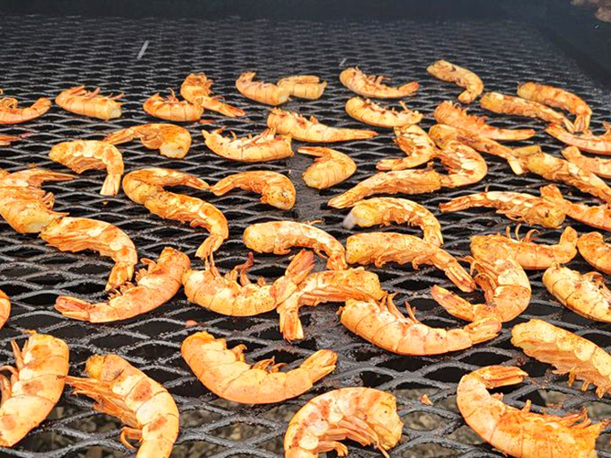 These shrimp aren't just cooking&mdash;they're auditioning for the lead role in your food dreams. Seafood gets the Appalachian treatment.