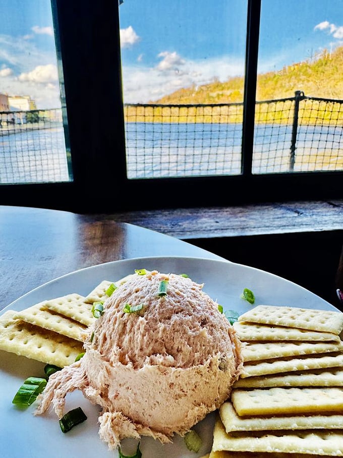 Smoked fish dip with a mountain of crackers &ndash; the appetizer that ruins friendships as everyone fights for the last scoop.