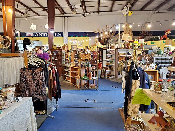 A collector's paradise where Batman figurines share space with vintage board games. The ultimate analog entertainment center for the digitally exhausted.