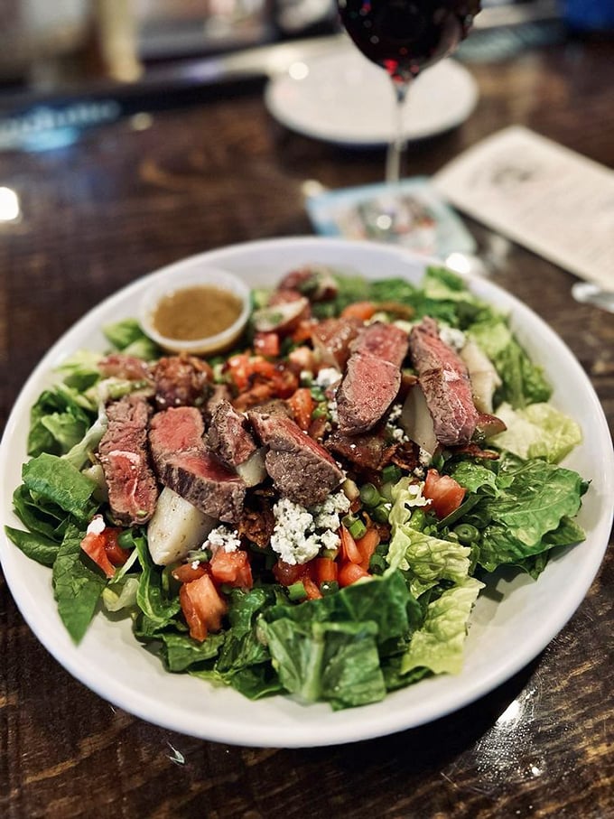 Who said salads can't be indulgent? This steak salad proves greens can play nicely with perfectly cooked beef in a delicious compromise.