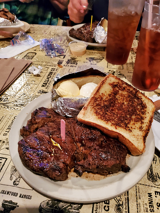 That steak isn't just grilled&mdash;it's been mentored. The loaded baked potato makes the perfect sidekick to this heroic main act.