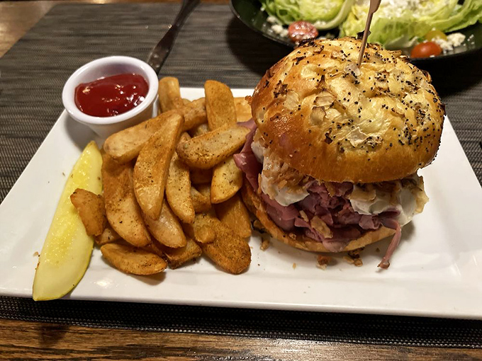 When a sandwich requires this much structural integrity, you know you're in for something special. Like the Hoover Dam of lunch options.