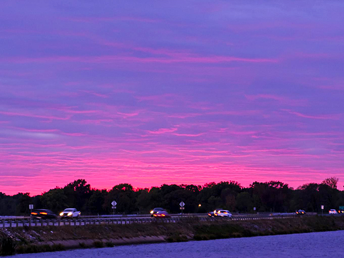 Mother Nature showing off at sunset over Lake of Egypt—the kind of view that makes you forget to check your phone for hours.