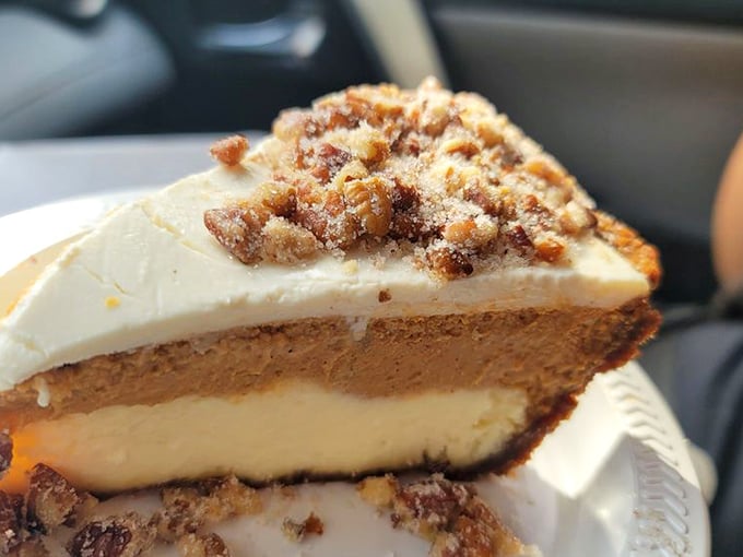 Sweet potato cheesecake that bridges the gap between Thanksgiving dinner and birthday celebration. Your forks will fight for the last bite.