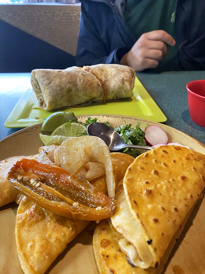 These tacos and that burrito aren't just lunch &ndash; they're edible architecture with layers of flavor that would make Frank Lloyd Wright jealous.