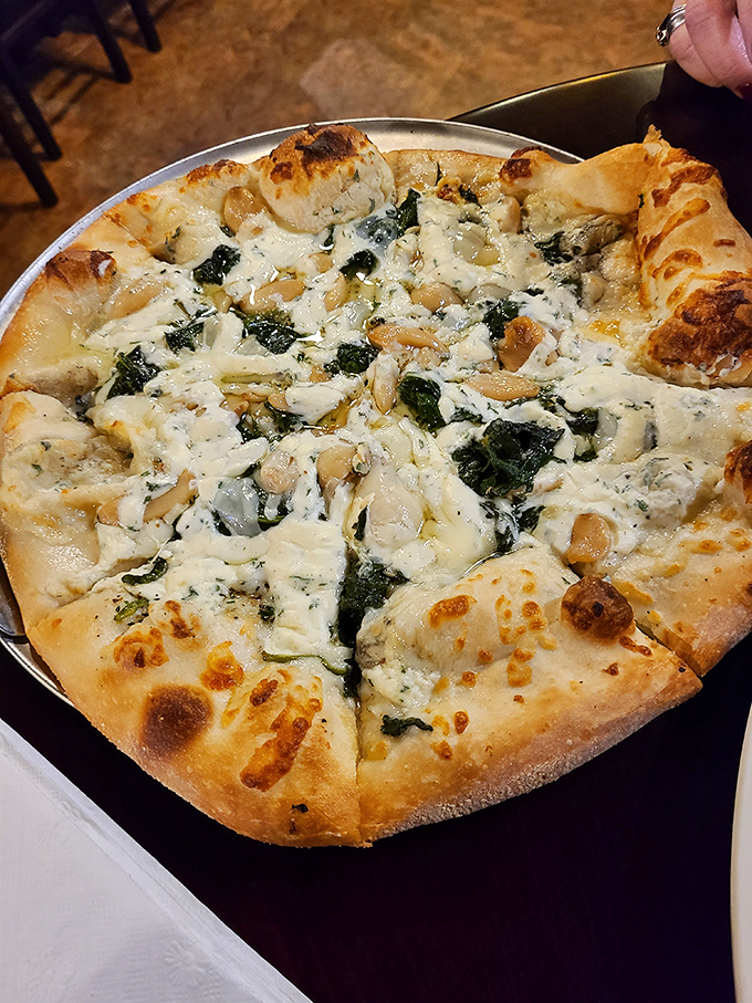 The Popeye would make its namesake proud&mdash;spinach, white sauce, and enough garlic to keep vampires away for a century.
