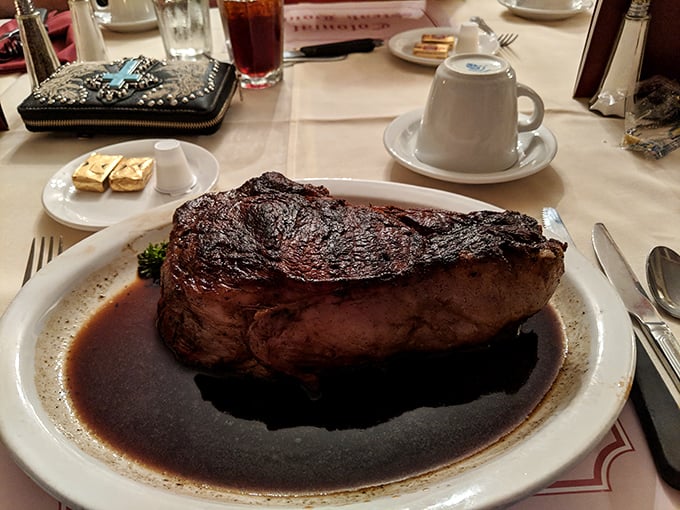 This filet mignon swimming in au jus isn't just dinner&mdash;it's a religious experience. The knife cuts through it like butter.