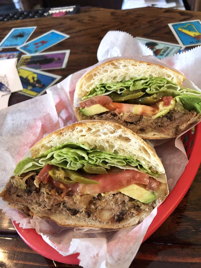 This torta isn't just a sandwich; it's an architectural marvel of avocado, jalape&ntilde;os, and perfectly seasoned meat. The bread alone deserves its own fan club.