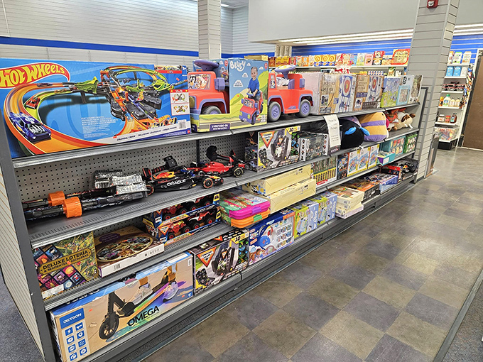 Hot Wheels heaven meets toy nirvana. The perfect place to become the hero aunt or uncle without second-mortgaging your home.