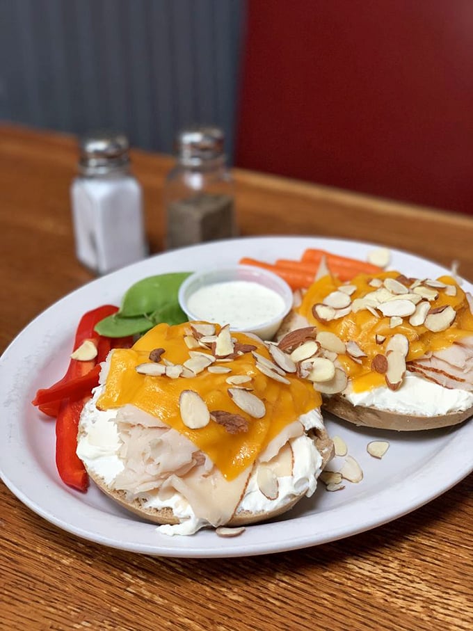 Turkey meets melted cheddar and sliced almonds in an unexpected flavor romance. Like a blind date that goes surprisingly well&mdash;for your taste buds.