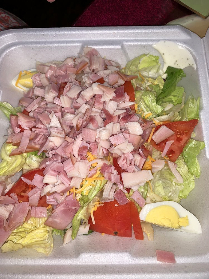 A chef salad that actually deserves the title "chef." That ham isn't hiding&mdash;it's proudly announcing its presence in every bite.
