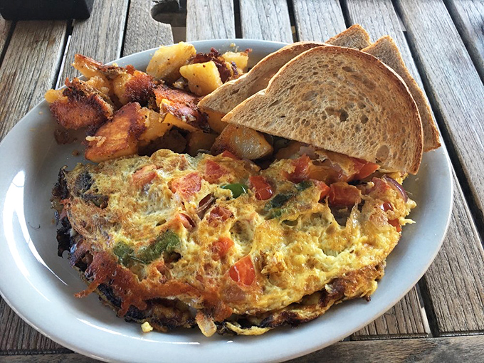 Veggies never had it so good. This omelet proves that healthy ingredients can still party with the indulgent ones.