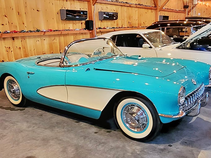 The museum's interior showcases vehicles with enough breathing room to appreciate every curve and chrome detail&mdash;no bumper-to-bumper traffic here! 