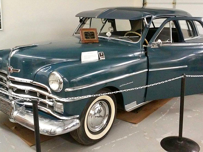 This vintage Chrysler at the Wamego Historical Museum reminds us of simpler times, when road trips didn't require GPS or charging stations.