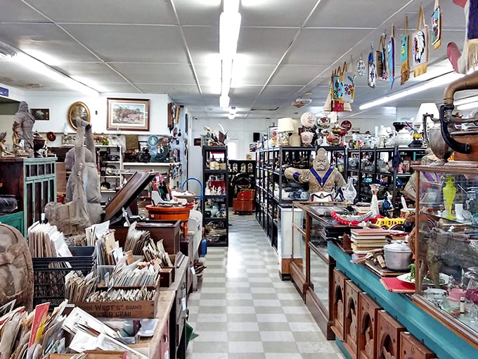 Down this checkered aisle lies the possibility that you'll find exactly what you didn't know you were looking for all along.