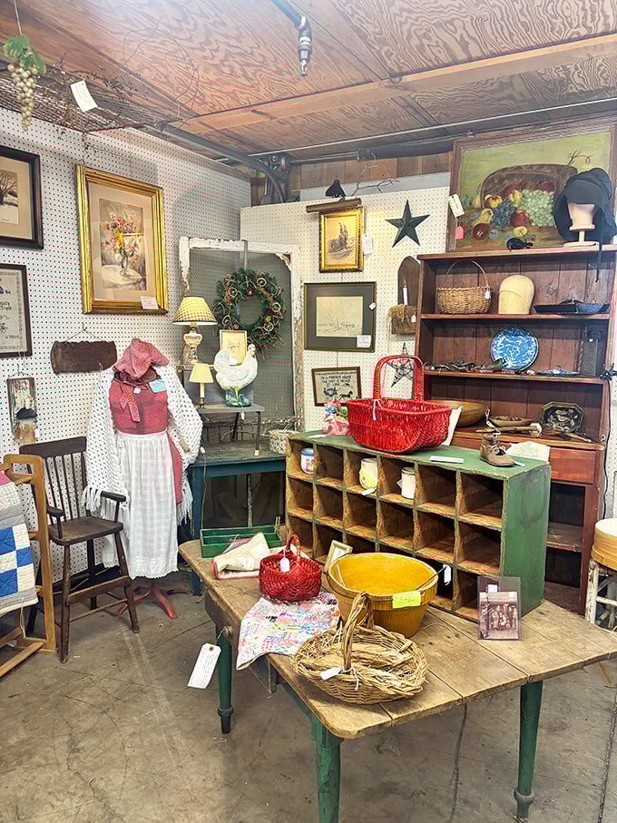Country charm with historical flair - this vignette feels like stepping into a rural Virginia homestead circa 1890. That yellow bowl has served up generations of memories.