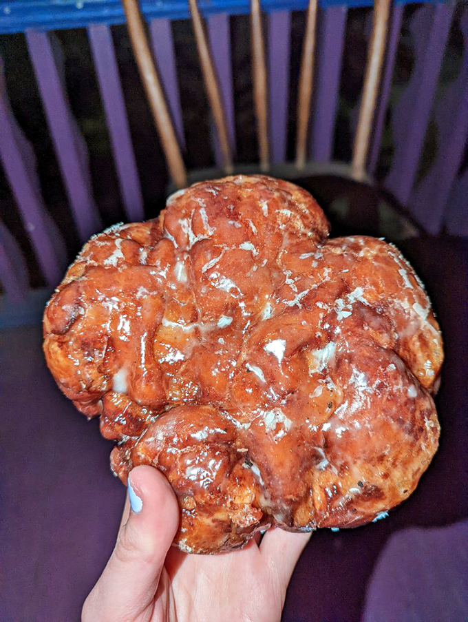 Chocolate lovers, your mothership has landed. This chocolate donut drizzled with peanut butter is the dessert equivalent of hitting the lottery.