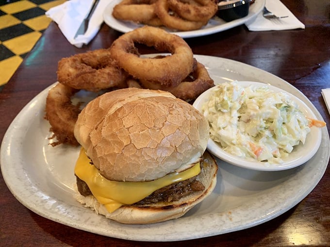 This isn't some deconstructed gourmet burger with a manifesto. It's the classic American cheeseburger that reminds you why classics became classics.