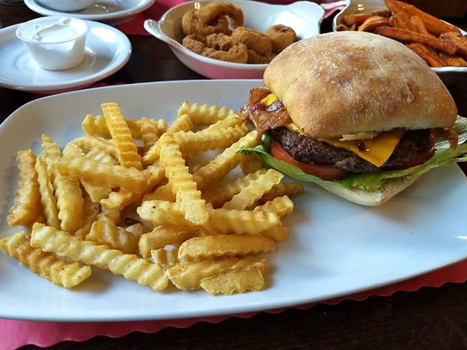 Even the humble burger gets the royal treatment here &ndash; crispy housemade fries alongside a sandwich that puts fast food to shame.