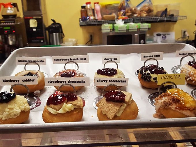 These cheesecake-topped creations aren't just donuts&mdash;they're tiny dessert symphonies where fruit, cream, and fried dough perform a perfect three-minute harmony.