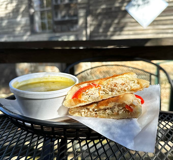 This chicken pesto creation isn't just lunch&mdash;it's edible poetry. The kind that makes you want to write sonnets about sandwich bread.