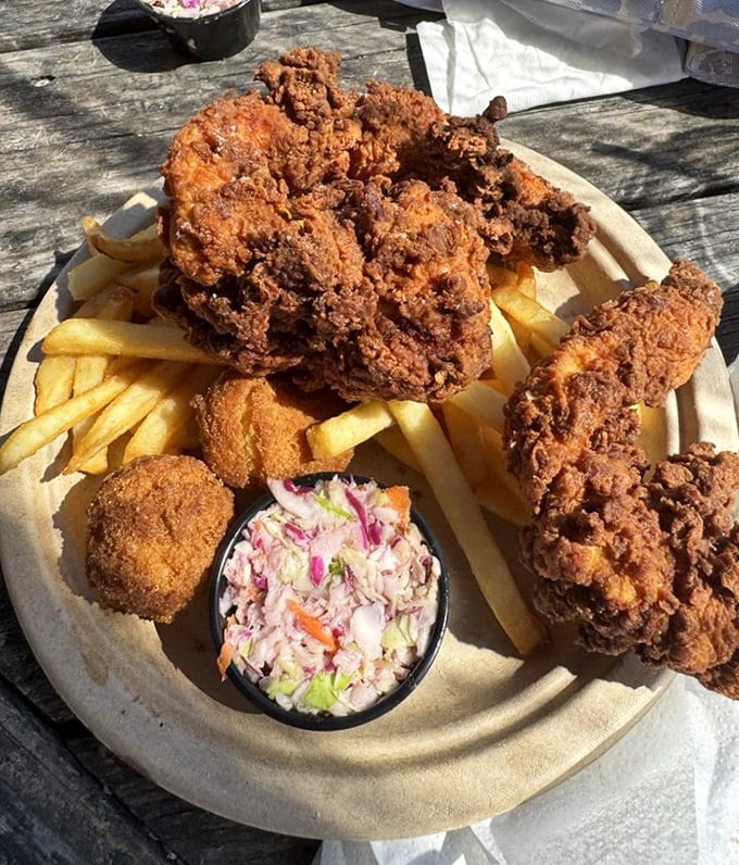 Golden-fried goodness that would make your cardiologist wince and your taste buds applaud. Worth every delicious calorie.