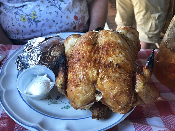 Poultry perfection that makes you understand why the chicken crossed the road&mdash;to become immortalized on this plate.