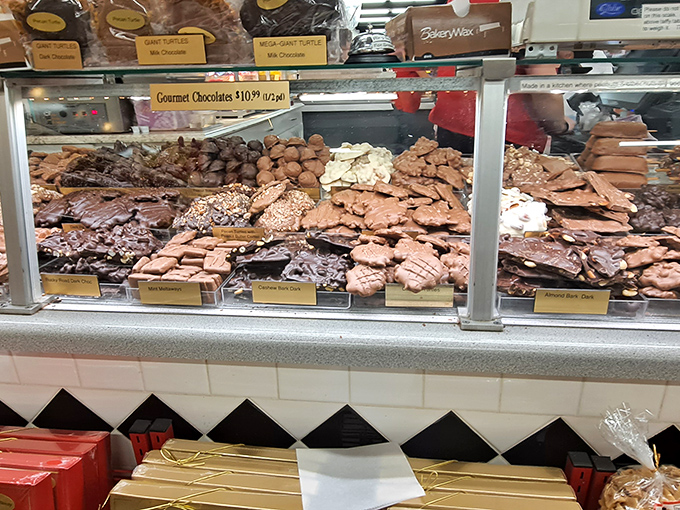 Fudge heaven behind glass &ndash; like a museum where you can actually touch (and devour) the exhibits. No judgment, just enablement.