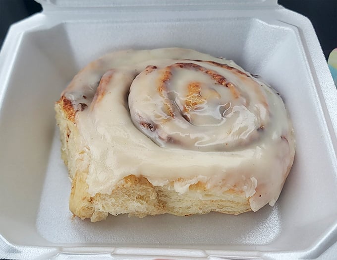 This cinnamon roll isn't just breakfast&mdash;it's a religious experience. The icing melts with such perfect slowness you might shed a tear of joy.