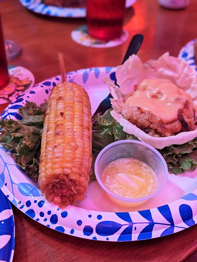 Corn on the cob and crab cake&mdash;the unexpected duo that proves The Turf Club isn't just playing around. Simple food, executed with surprising finesse.