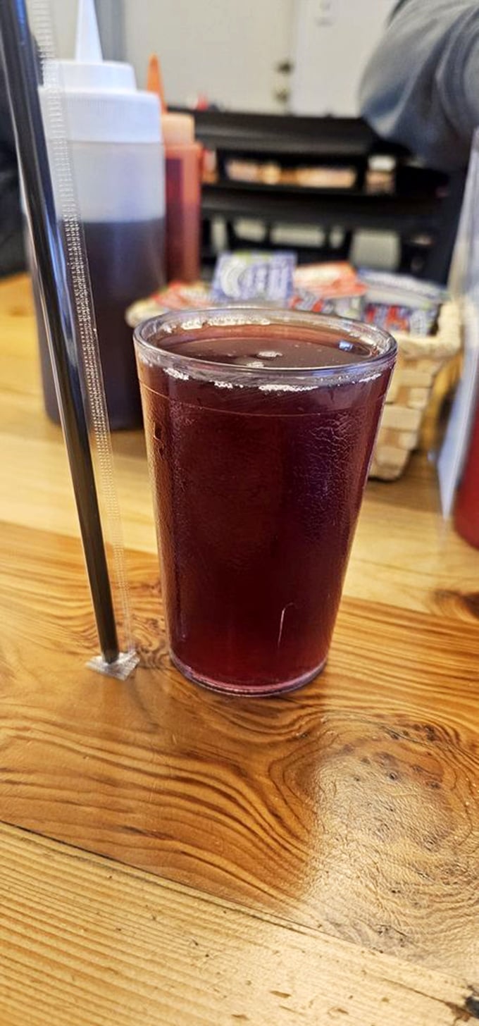That ruby-red cranberry juice isn't just refreshing&mdash;it's your morning antioxidant superhero in a glass, ready to wash down breakfast bliss.