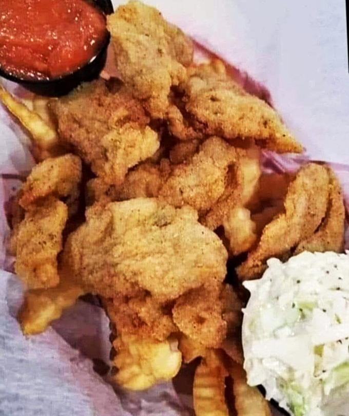 These golden-fried oysters aren't just appetizers&mdash;they're little crispy love letters from the Chesapeake, served with a side of coastal pride.