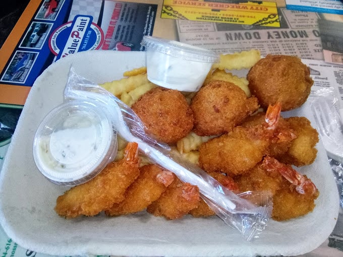 A seafood medley that puts orchestra conductors to shame&mdash;every crispy, savory element playing in perfect harmony with dipping sauces.