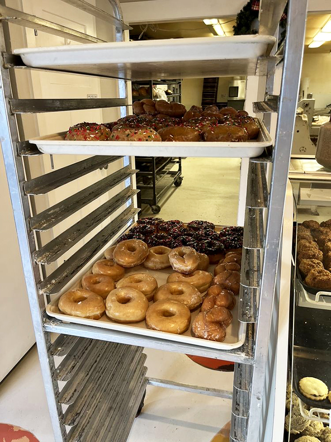 Fresh from the kitchen, these golden rings of joy are what angels must eat for breakfast. The glaze glistens with possibility.
